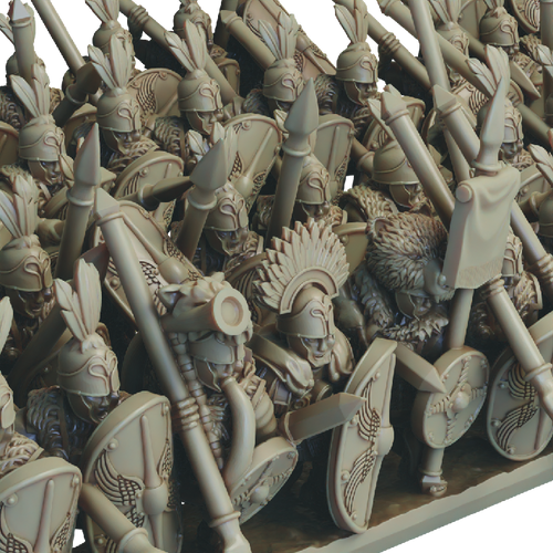 Mid Republic Roman 10mm 3D Printed Triarii Century Attacking | cromarty ...