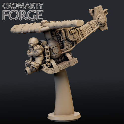 2 x City Dwarfs 10mm 3D Printed Chopper | cromarty forge