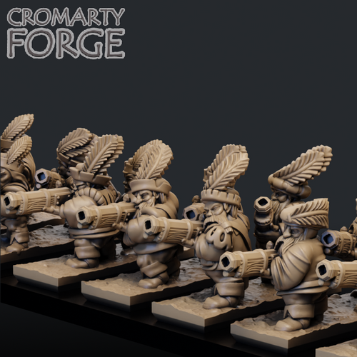 City Dwarfs 10mm 3D Printed Handguns | cromarty forge