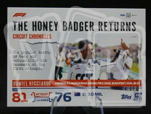 155 Daniel Ricciardo Circuit Chronicles Turbo Attax 2024 | M & K Sports ...