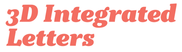3D Integrated Letters | Mysite