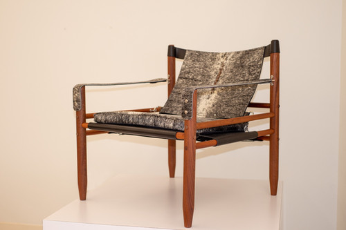 Salt and Pepper Safari Chair - Special Edition | Sapele & Hide