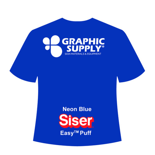 VINIL TEXTIL SISER EASY PFPU PUFF NEON BLUE | Graphic Supply PTY