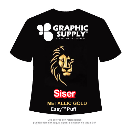 VINIL TEXTIL SISER EASY PUFF METALLIC GOLD | Graphic Supply RD