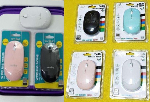 MOUSE INALAMBRICO WEIBO COLORES 10CM. LARGO 6 CM. ANCHO | Luft y Cia