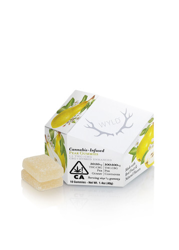 Wyld Gummy Pack CBG 1:1 Pear 100mgTHC/100mgCBG | Humboldt's Premium