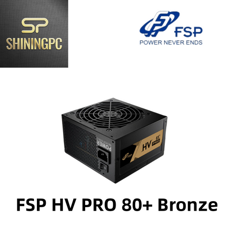 FSP HV PRO 550W 650W BLACK EDITION 80 PLUS POWER SUPPLY | Shiningpc