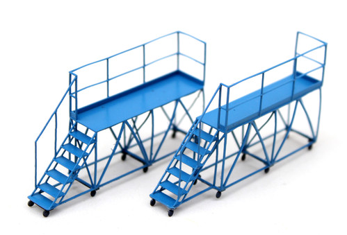 2 x Access Steps Left & Right Stairs - Light Blue | goodwoodscenics