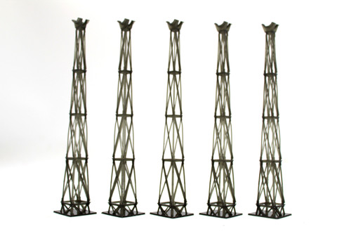 Tall Square Pipeline Truss Supports - 130mm - UNPAINTED - PACK OF 5 ...