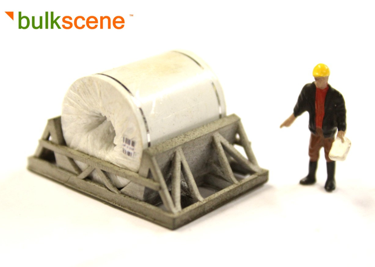 White Weathered Framed Steel Coil Cradles (x5) | goodwoodscenics