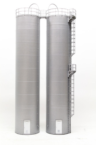 Modern Tall Industrial Silos - Galv - Twin Pack | goodwoodscenics
