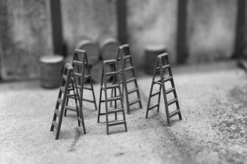 Step Ladders - UNPAINTED - Pack of 5 - 1:76 OO Gauge Model Railway ...