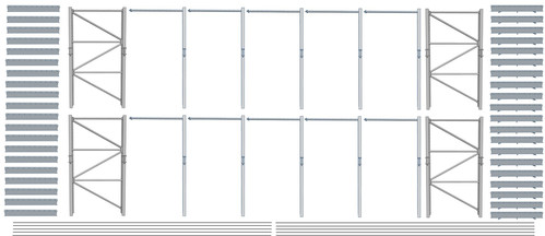 30t Street Crane Frame Kit 560mm - UNPAINTED | goodwoodscenics