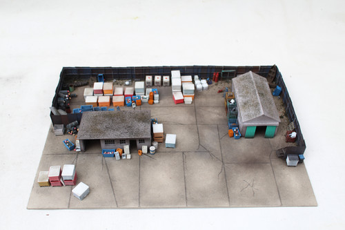 Dockside Fishing Harbour Buildings Model Railway Diorama 1:76 OO Rail ...