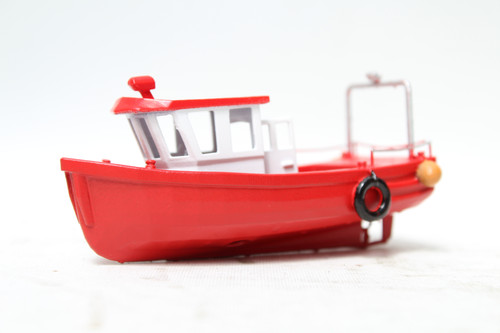 Fishing Boat - RED - 1:76 OO Gauge Model Railway | goodwoodscenics