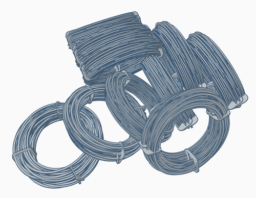 4mm Strapped Wire Coils - UNPAINTED - Pack of 10 - 1:76 OO Gauge Model ...
