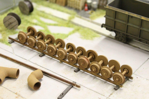 Rusty Scrap Train Axles - Pack of 10 | goodwoodscenics