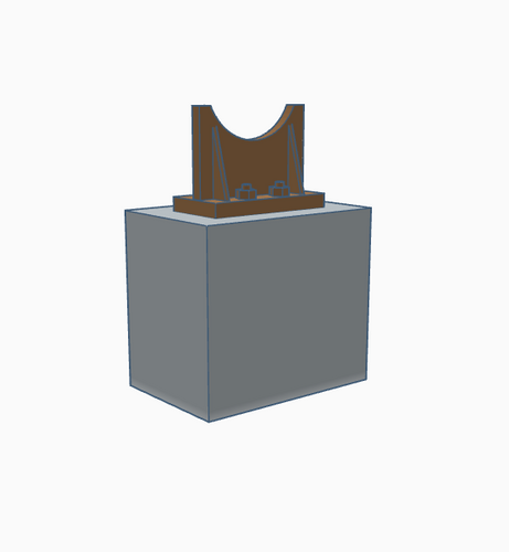 3.2mm Pipe Support Block & Seat - UNPAINTED - Pack of 10 | goodwoodscenics