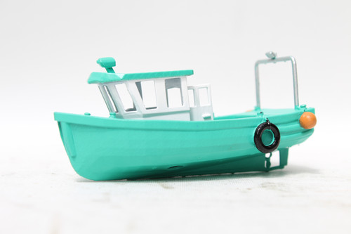 Fishing Boat - GREEN - 1:76 OO Gauge Model Railway | goodwoodscenics