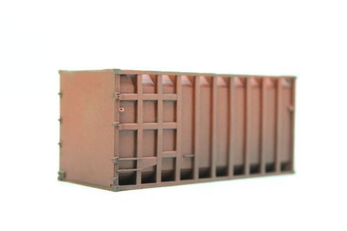 Waste Container Skip - RED WEATHERED - OO 1/76 - Pack of 1 ...