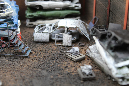 Scrap Metal Car Doors - Pack of 8 - SILVER | goodwoodscenics