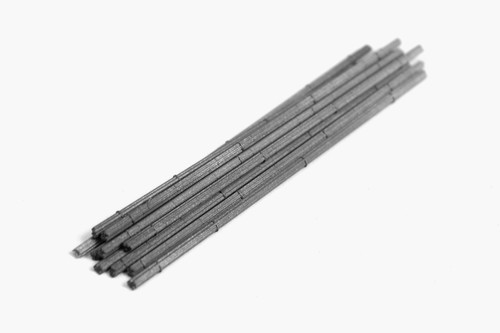 120mm Steel Rod Bundled Loads - UNPAINTED - Pack of 10 1:76 OO Gauge ...