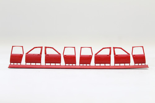 Scrap Metal Car Doors - Pack of 8 - RED | goodwoodscenics