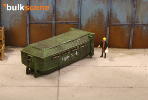 Paper Bank Hook Lift Skip Roll on Roll off - Green | goodwoodscenics