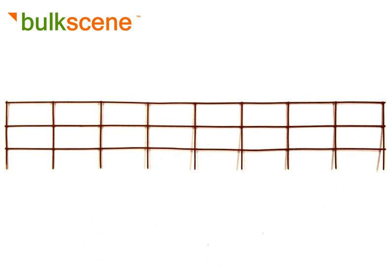 Red Oxide Metal Fence Frame - 200mm | goodwoodscenics