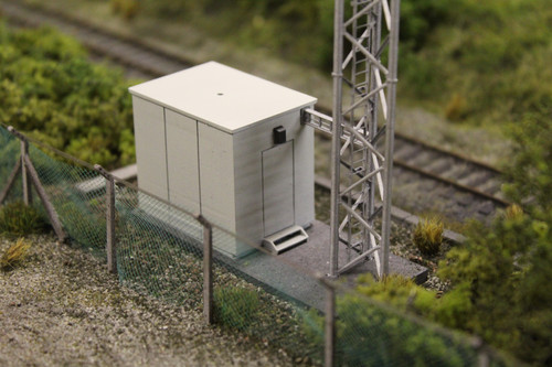 Telecommunications Signal Mast Hut Building - OO 1/76 | goodwoodscenics