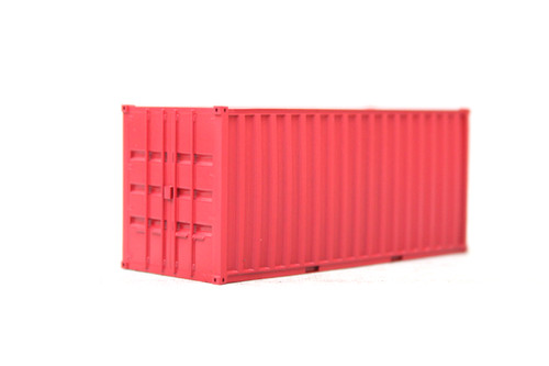 20ft Container Model Railway O/OO/N - Pack of 2 - RED | goodwoodscenics