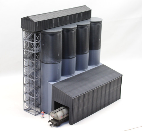 Cement Silos - SET OF 8 - Side Loading Over Rail - UNPAINTED KIT - 1:76 ...