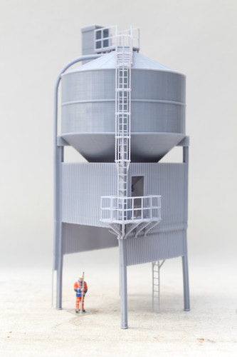 Presflo Cement Loading Hopper - UNPAINTED 1:76 OO Gauge Model Rail ...