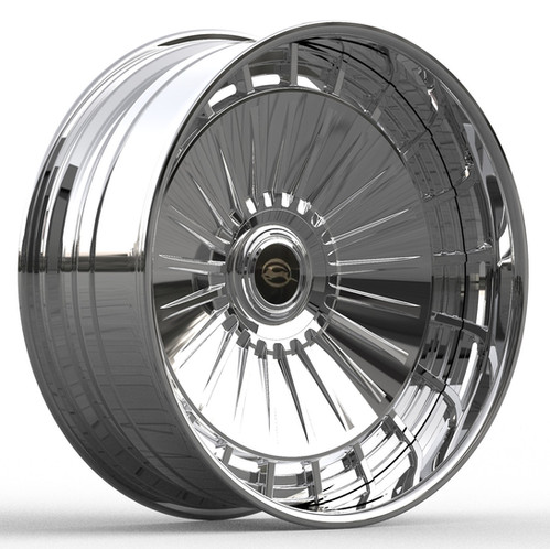 22" thru 28" Forged 3pc Built to Chevy's All Chrome | CA Custom Wheels