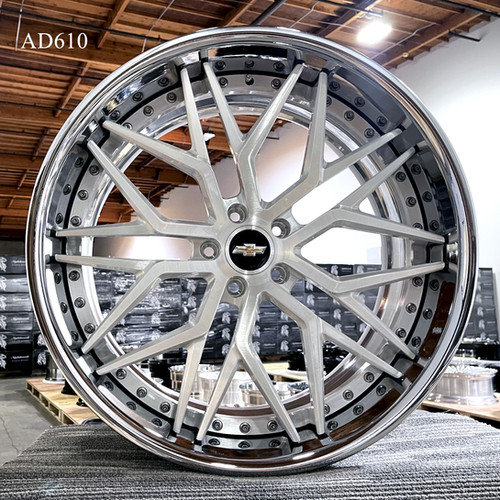 22" 24" 26" 28" Forged 3pc Chevy 5 lug - AD610 | CA Custom Wheels