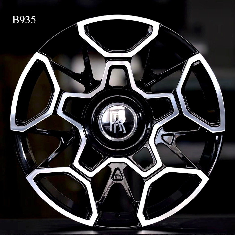 22" 24" Forged Black Machined - Built to Rolls - AE935 | CA Custom Wheels