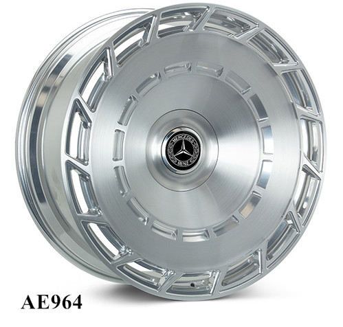 22" 23" 24" Forged by Brushed for Mercedes w/floating caps - AE964 | CA ...