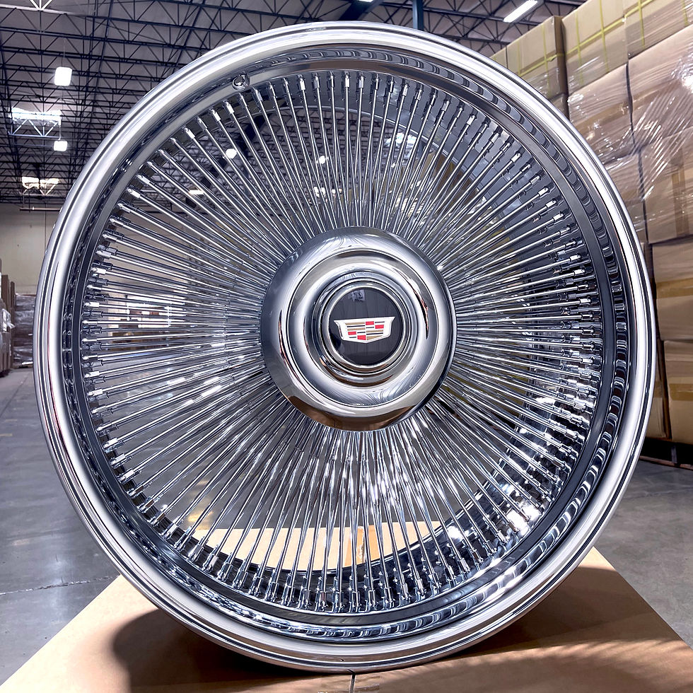 All Chrome 20s 22s 24s 26s 28s Cadillac Wire Wheels | CA Custom Wheels