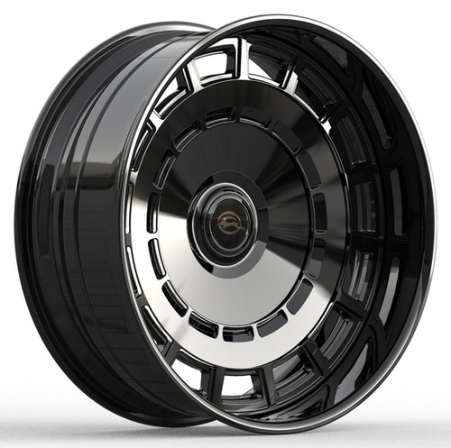 22" thru 28" Forged 3pc Built to Chevy's All Black | CA Custom Wheels