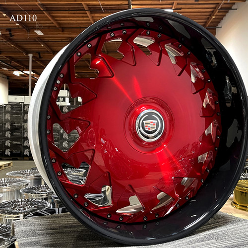 22" 24" 26" Forged 3pc Made to Cadillac - AD110 | CA Custom Wheels