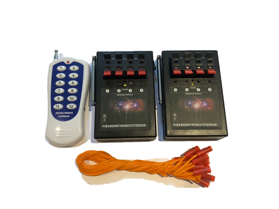 8 Cue Wireless, Remote Firing System | FireworkFiringSystemsUK