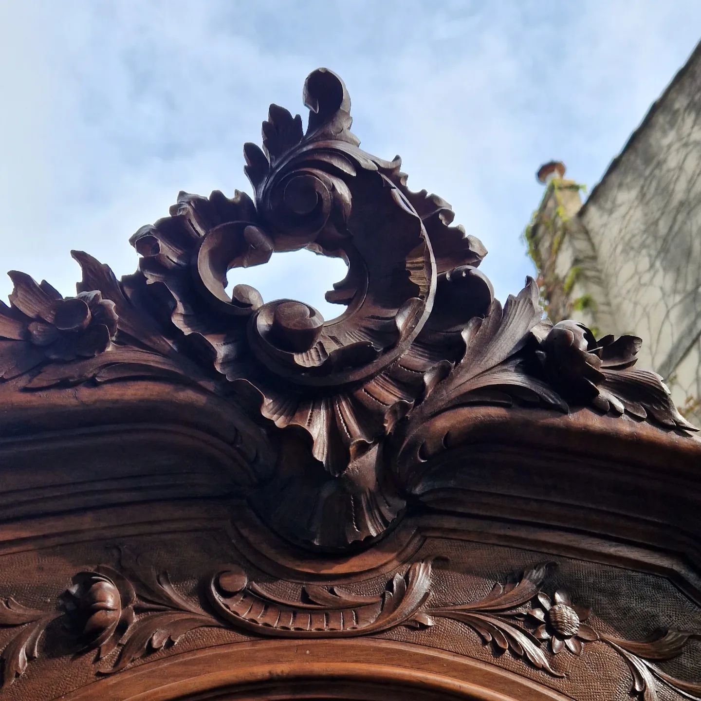 French Triple Door Armoire | Rocaille