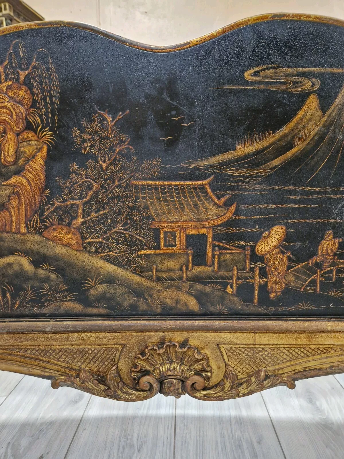 Antique Chinese Bed Rococo Style | Rocaille