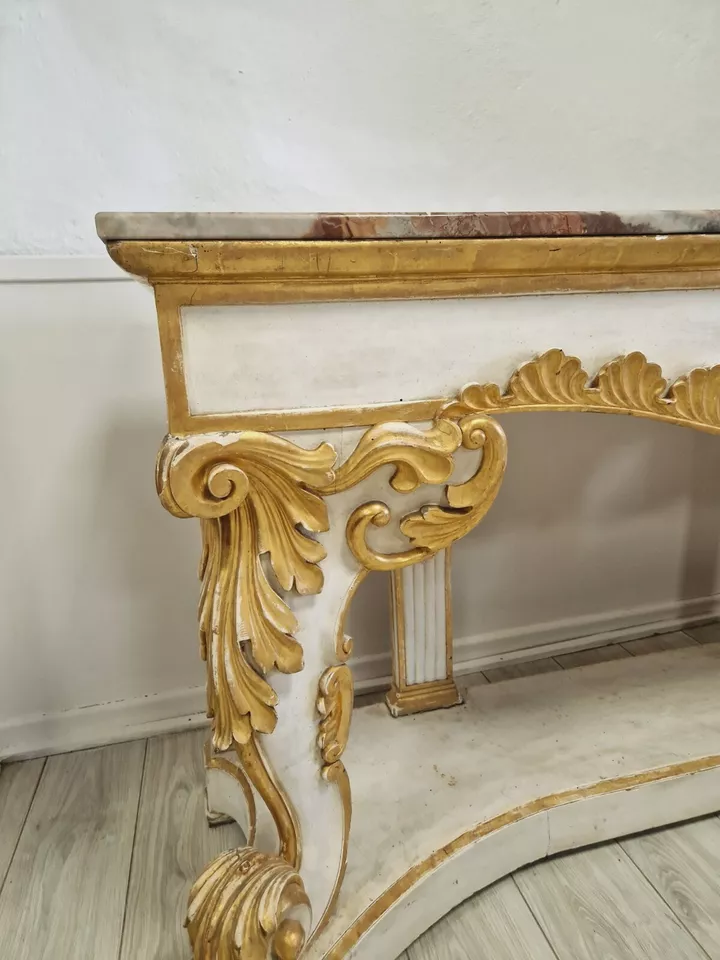 Huge 19th Century Baroque Console Table | Rocaille