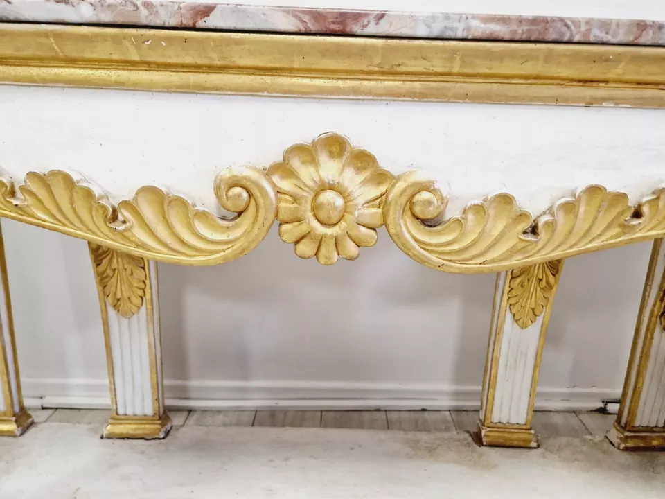 Huge 19th Century Baroque Console Table | Rocaille