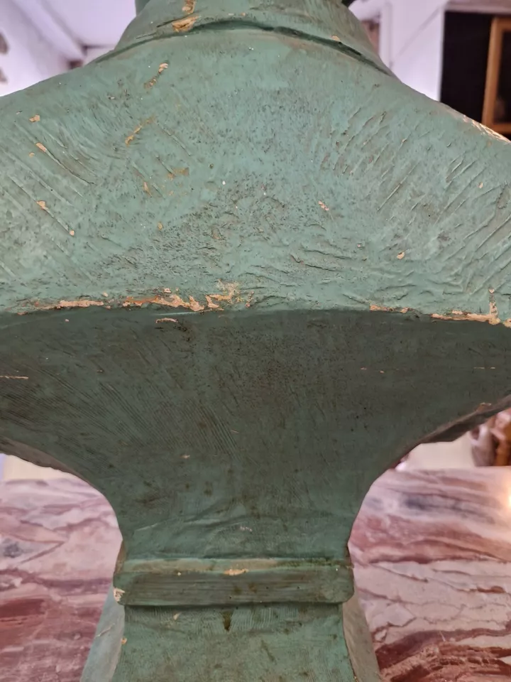 Antique Bust Plaster Large Life Size Head Art Sculpture | Rocaille