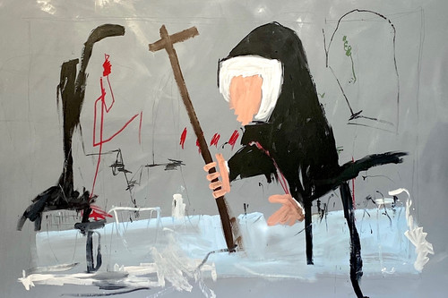 Wading through the water | Shane Bowden Art