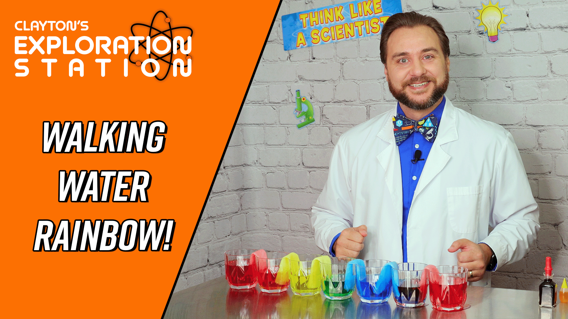 Walking Water Rainbow Experiment! | Clayton's Exploration Station