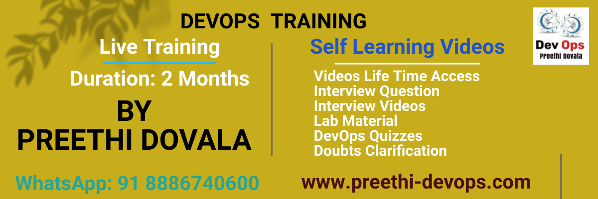 DevOps Online Training by Preethi Dovala