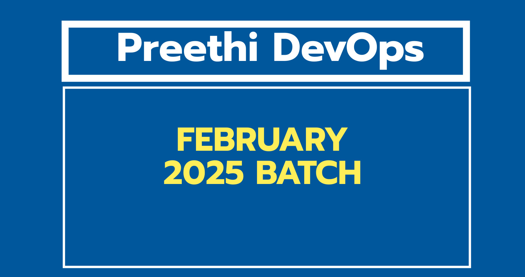 FEBURARY 2025 | preethi Devops